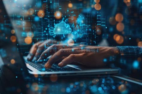 Digital Technology Data Processing And Engineering Cloud Computing