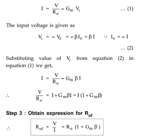 Input And Output Resistance Feedback Amplifiers