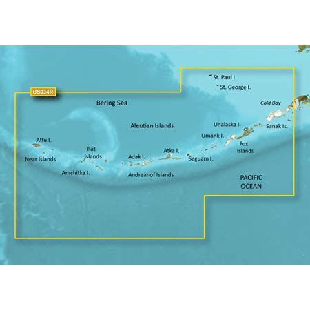 Garmin Bluechart G3 Vision Aleutian Islands Chart 010 C0735 00