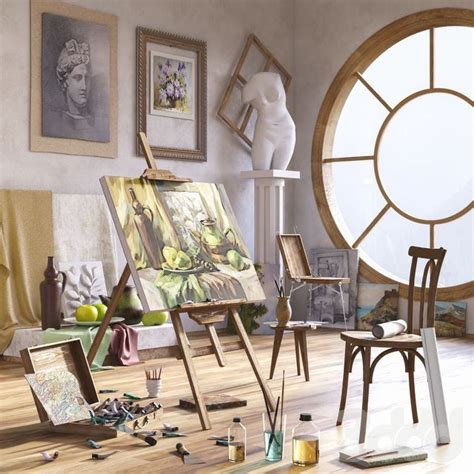 Pin by Eyre🥀 on Interior | Art studio room, Art studio at home, Art ...