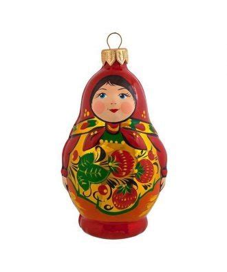 Ёлочная игрушка"Матрешка"Золотая Хохлома(Ариель) | Коллекция ёлочных ...