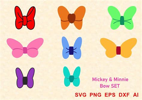 A Clipart Image Featuring A Variety Of Colorful Butterfly And Bow Designs 5824740