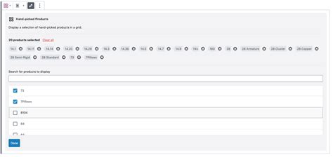 Hand Picked Products Block Removes Part Of Already Selected Products · Issue 3467 · Woocommerce