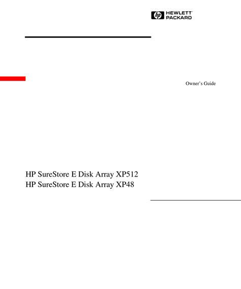 Hp Storageworks Xp48 Disk Array Owners Manual Pdf Download Manualslib