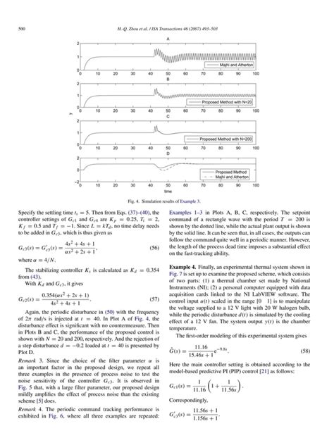Modified Smith Predictor Design For Periodic Disturbance Rejection Pdf