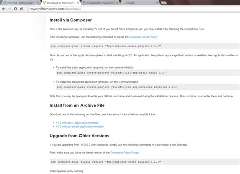 Configuration And Folder Structure Of Yii Internet Applications And