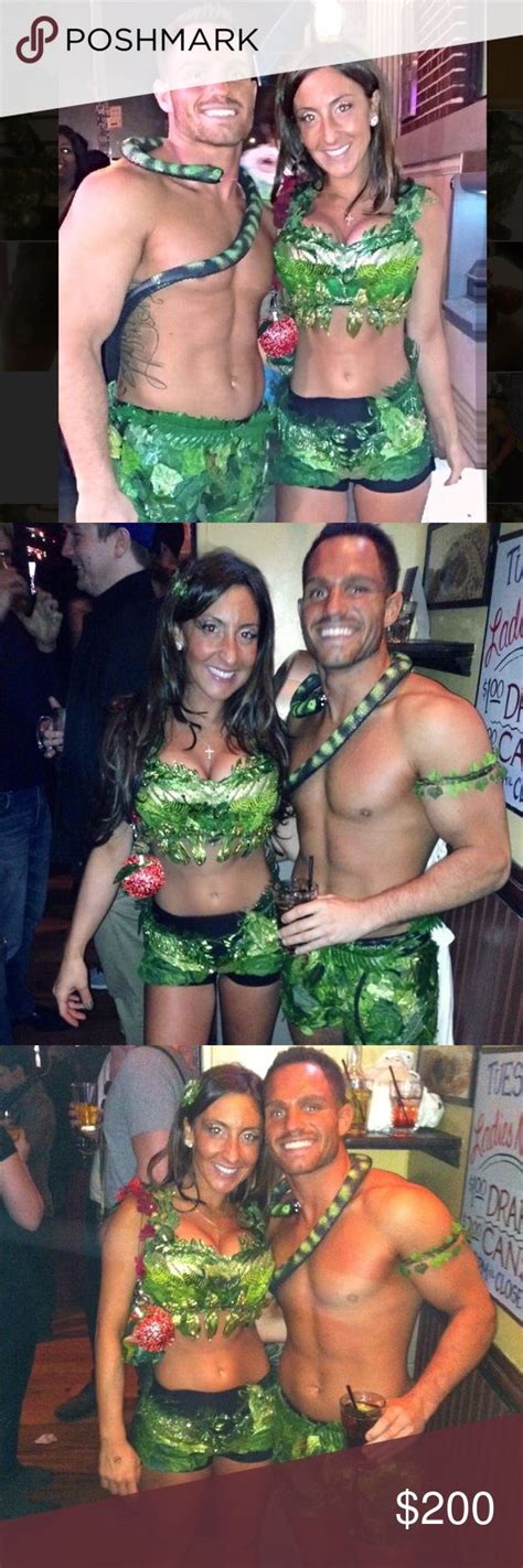 Handmade Adam And Eve Couples Halloween Costume 🎃 Couple Halloween