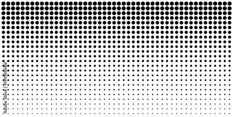 Vertical Gradient Halftone Dots Background Horizontal Template Using Halftone Dots Pattern