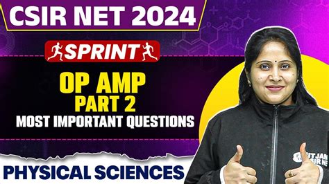 Csir Net Dec 2024 Physical Sciences Op Amp Part 2 Pw Youtube