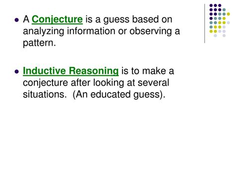 PPT Inductive Reasoning And Conjecture PowerPoint Presentation Free Download ID