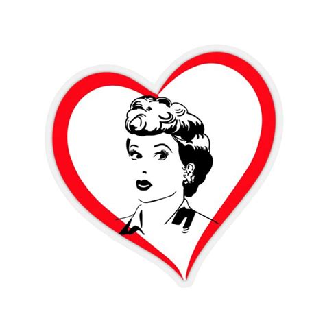 I Love Lucy Sticker Lucille Ball Sticker Lucy Fan T Lucy Ricardo Mothers Day T Kiss