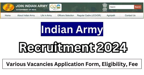 Indian Army Recruitment 2024 Apply For Various Posts