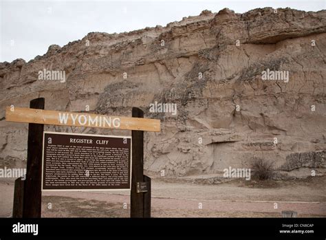 Register Cliff Where Pioneers Traveling West On The Oregon Trail
