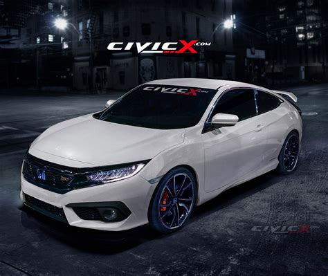 2016 Honda Civic Si Coupe Preview Render Images