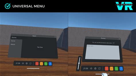 Vr Ui Package 3d Gui Unity Assets Codeintra