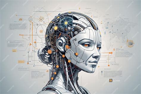 Premium Photo Data Visualization Complex Information Network