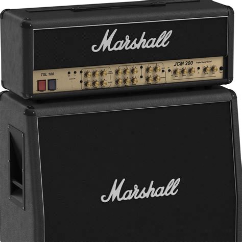 Guitar Amplifier Marshall 3d Model 3d Model 39 3ds C4d Fbx Ma