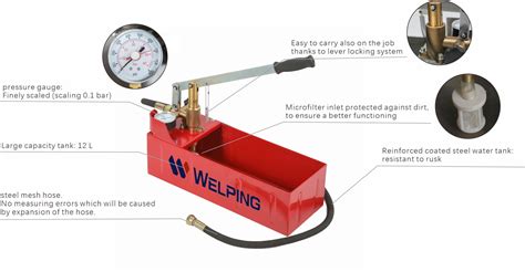 Pressure Test Pump For Oil And Water Pressure Testing Leakage 50bar