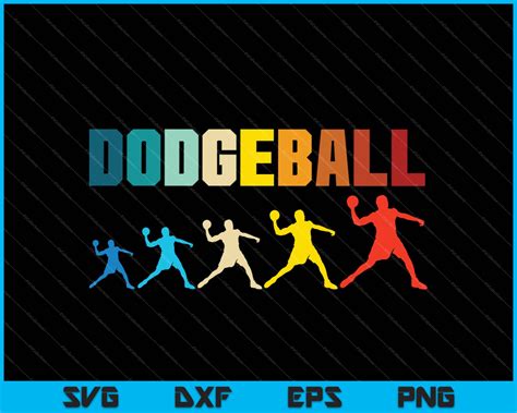 Dodgeball Player Retro Pop Art Dodgeball Svg Png Files Creativeusarts