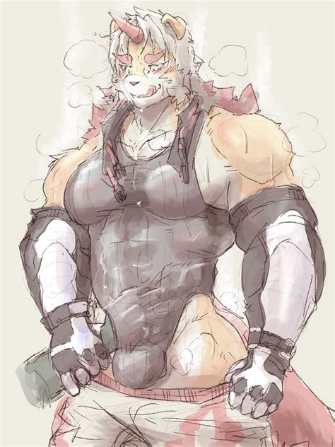 Rule 34 Abs Absurd Res Anthro Arknights Armwear Balls Outline Blush Bodily Fluids Bulge Canid