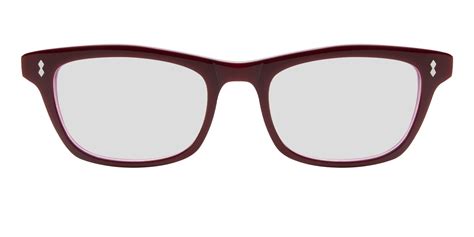 Leaf Rectangle Pink Frames Glasses Abbe Glasses