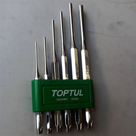 Stainless Steel Toptul Pin Punch Set Tip Size 8x12x180 Mm At ₹ 1197 Set In Secunderabad
