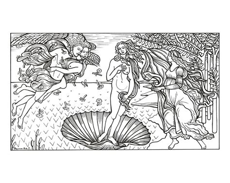 The Birth Of Venus Sandro Botticelli Famous Artist Instant Download