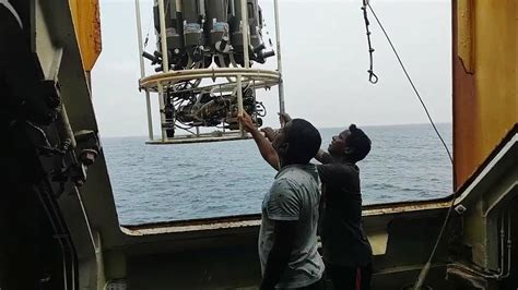 Ctd Casting From Onboard Orv Sagar Nidhi Oceanographic Research Work