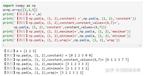 对数组前 后 填充n个元素numpy Pad 知乎
