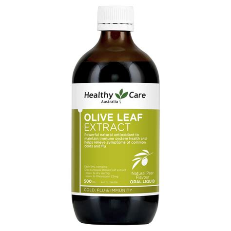 Healthy Care Olive Leaf Extract 500ml Antioxidant Maintain Immune System
