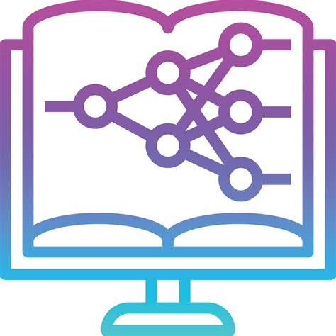 Machine Learning Train Data Ai Artificial Intelligence Gradient Icon