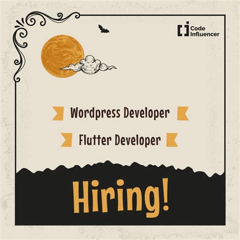 Codeinfluencer It Solution Llp On Linkedin Hiring Developer Flutter