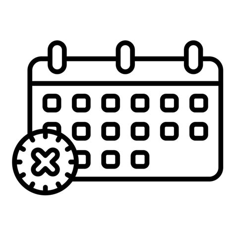 Icono De Línea De Fecha Límite 14808156 Vector En Vecteezy