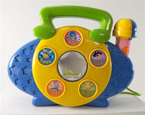 Nick Jr Backyardigans Sing Along Radio Boombox Toy With Microphone Clean Rare 4663215051