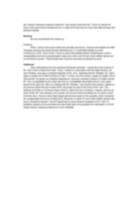 Solution Cjus 230 Liberty University Investigation Project Part 2 Incident Report And Narrative