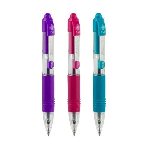Boligrafo Zebra Mini Z Grip 1 0mm Bx3 Colores