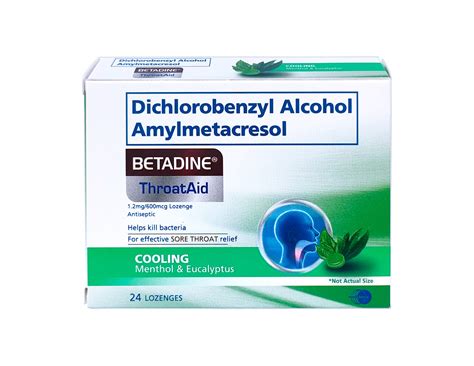 Betadine Throataid Menthol And Eucalyptus Lozenges 24s St Joseph Drug Online Store