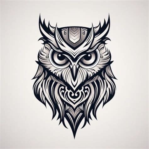 Tribal Owl Tattoo Designs