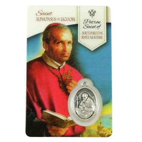 Healing Saint Alphonsus De Liguori Prayer Card Rosary Mart
