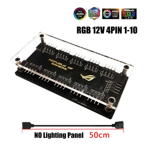 5v Hub Mod Computer Lighting 1in10 Sata Power Interface 5v3pin Argb 12v4pin Rgb Multi Interface