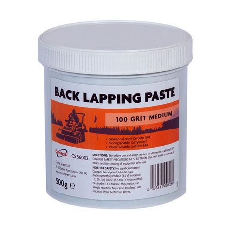 Back Lapping Paste 100 Grit Fine 500g Tub