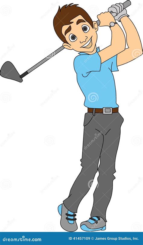 Golfer иллюстрация вектора иллюстрации насчитывающей отбрасывать 41457109