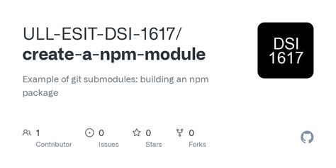 Github Ull Esit Dsi 1617create A Npm Module Example Of Git