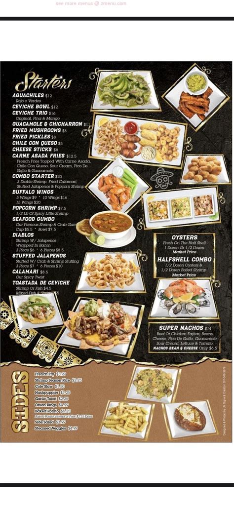 Online Menu Of Tesoro Seafood X Mexican Restaurant Corpus Christi
