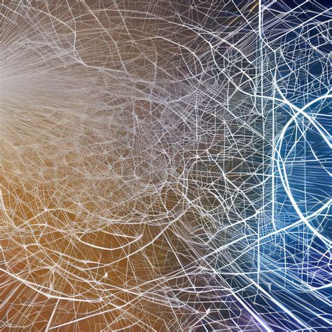 Abstract Representation Of Neural Network Of The Brain White Female Robot Interconnected By