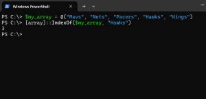 PowerShell How To Find Index Of Specific String In Array Collecting Wisdom