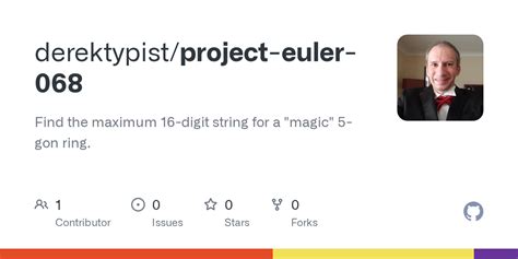 Github Derektypistproject Euler 068 Find The Maximum 16 Digit