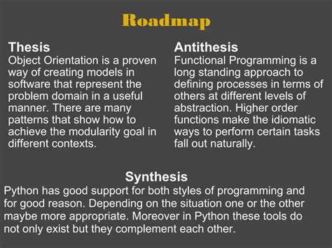 Object Orientation Vs Functional Programming In Python Ppt