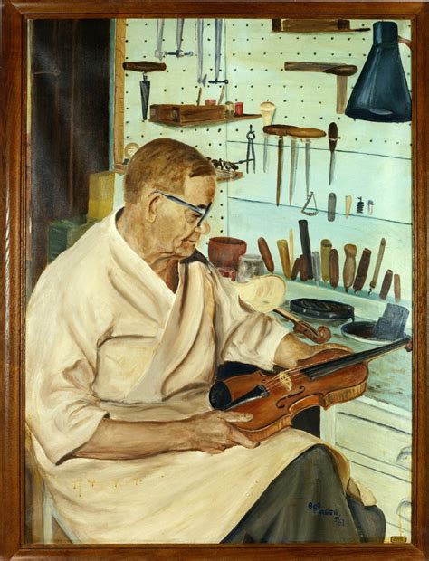 Teikning Av Felemakaren Gunnar G Helland I Usa Bø Museum