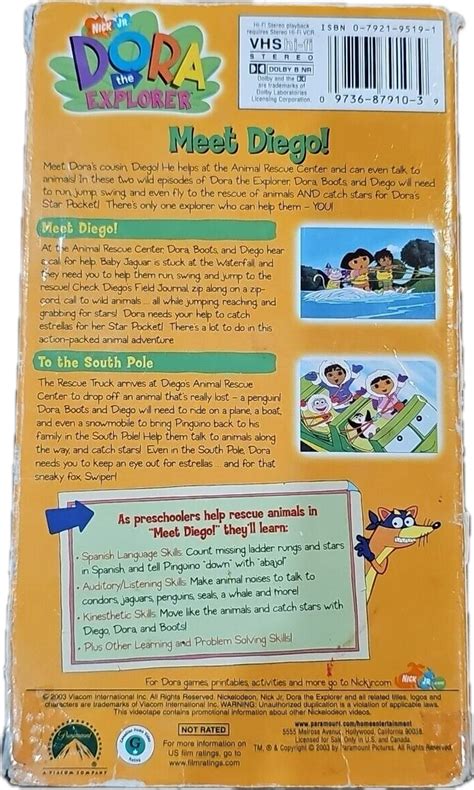 Dora The Explorer Meet Diego Vhs Dora The Explorer S04e24 Dora And